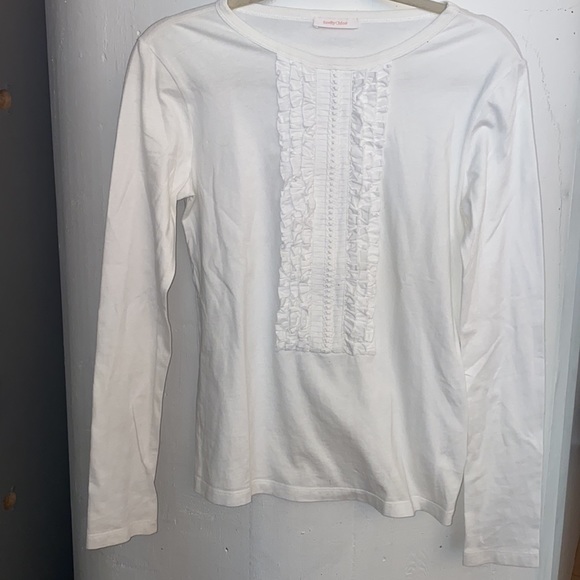 See By Chloe | Tops | See By Chloe Mod Chs9sjh2881 White Powder Long ...